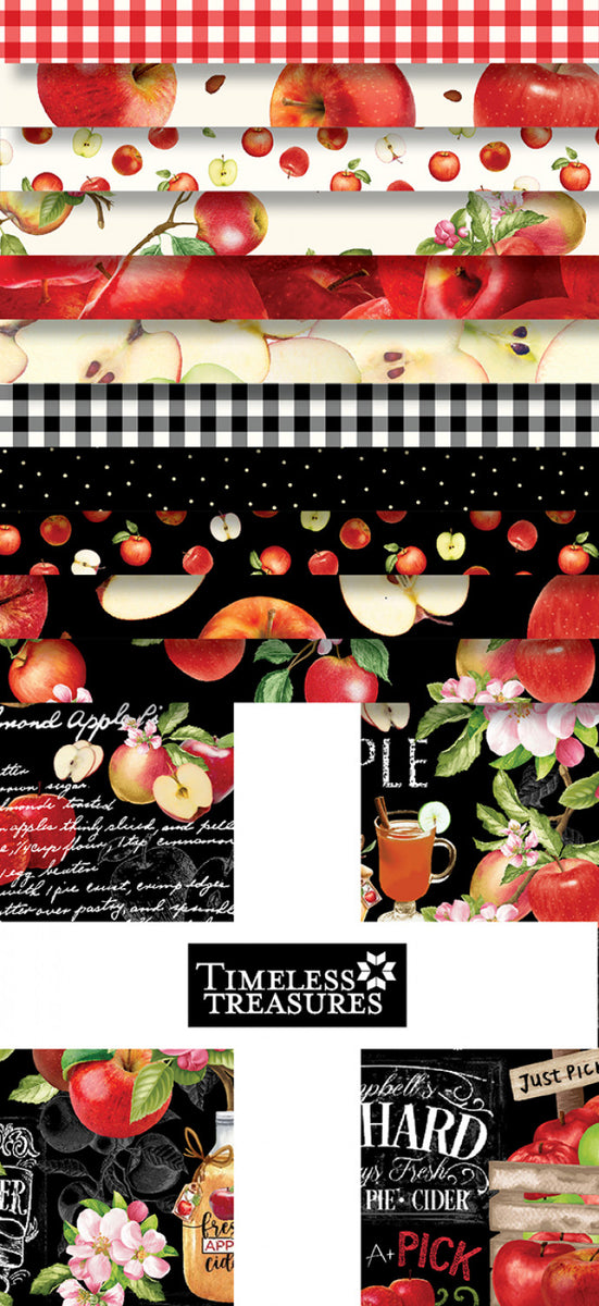 Orchard Layer Cake Precut Bundle 10-inch squares from Timeless Treasur ...
