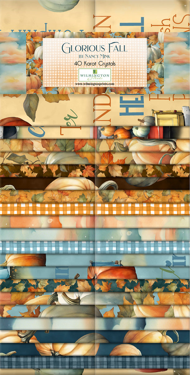 Glorious Fall 2.5 Inch Strips Precut Bundle by Nancy Mink for Wilmingt ...